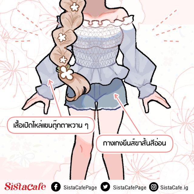 10 ไอเดียแมทช์ กางเกงยีนส์ขาสั้น ในลุคสายหวานซ่อนเปรี้ยว PART 1